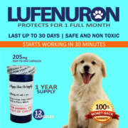 12 Monthly Capsules 205mg Lufenuron for Dogs 21-45 lbs – Puppy Butts ...